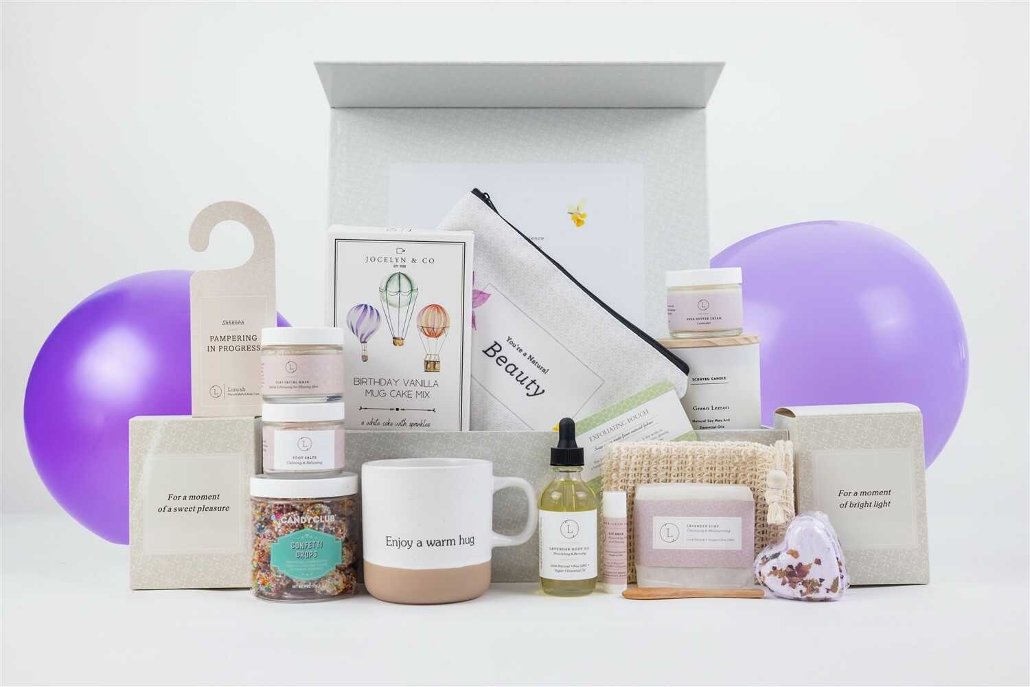 Pampering Birthday Gift Set of 15 Items | Hertwill
