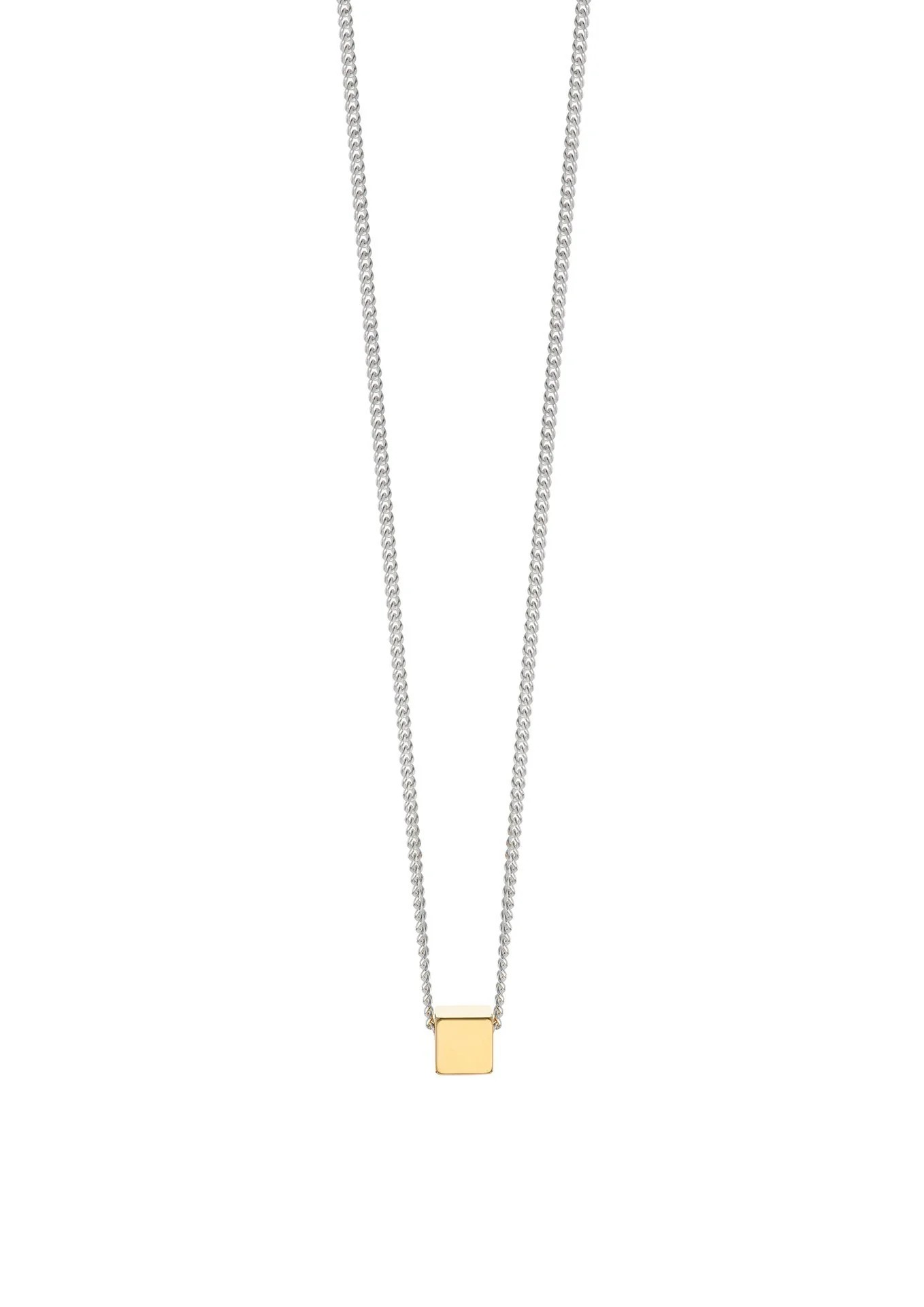 Box Necklace - Gold | Hertwill