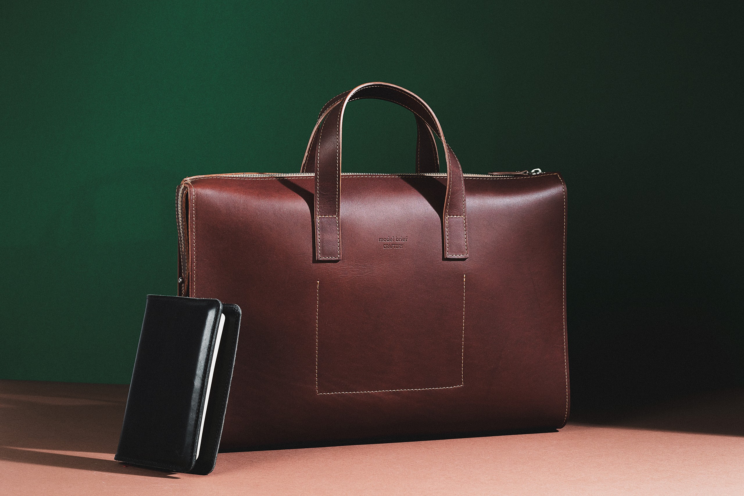 Briefcase Model Brief - Cognac | Hertwill