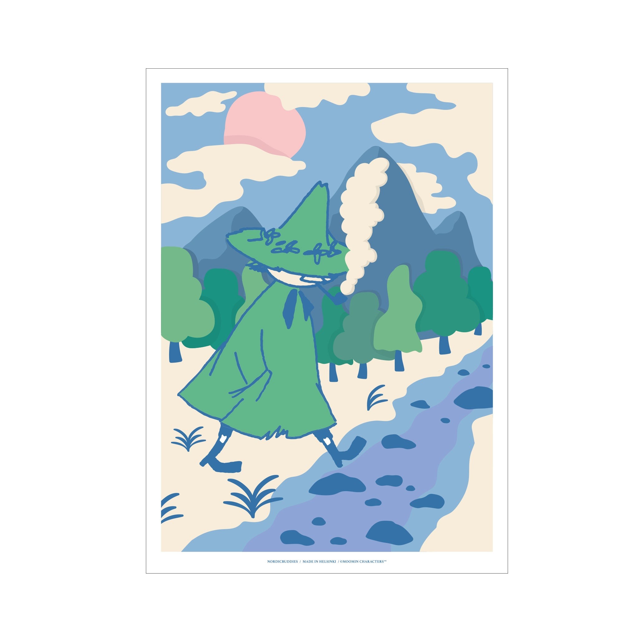 Snufkin Poster, 50x70 cm | Hertwill