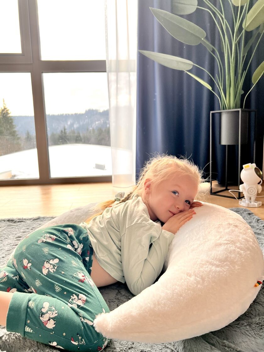 Handcrafted Giant Moon Pillow for Babies & Toddlers | Hertwill