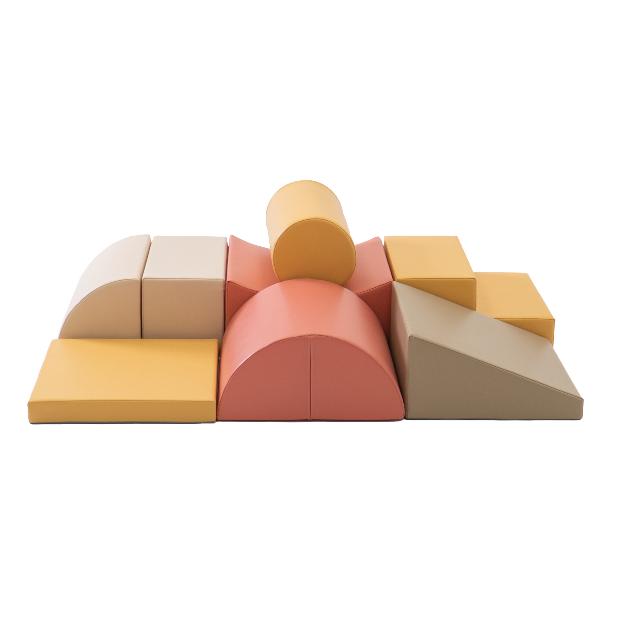 Soft Play 8 Foam Block Set - Pastel Pink Adventurer | Hertwill