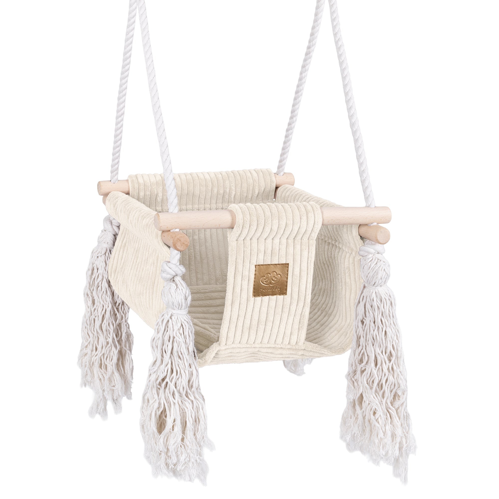 Indoor Baby Swing, Square - Ecru | Hertwill