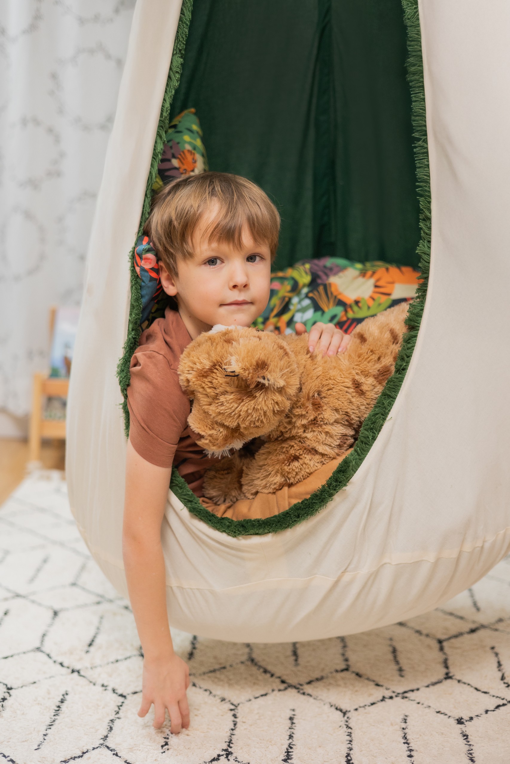 Large Cocoon Hammock "Jungle Adventure" | Hertwill