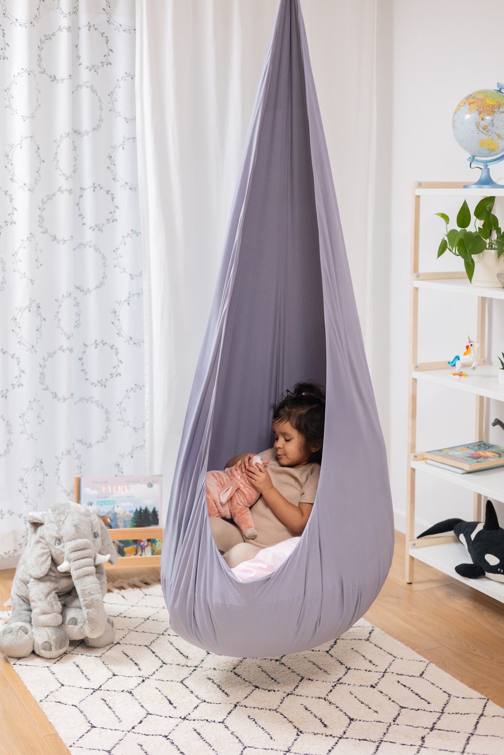 Large Cocoon Hammock "Silver Bunny" | Hertwill