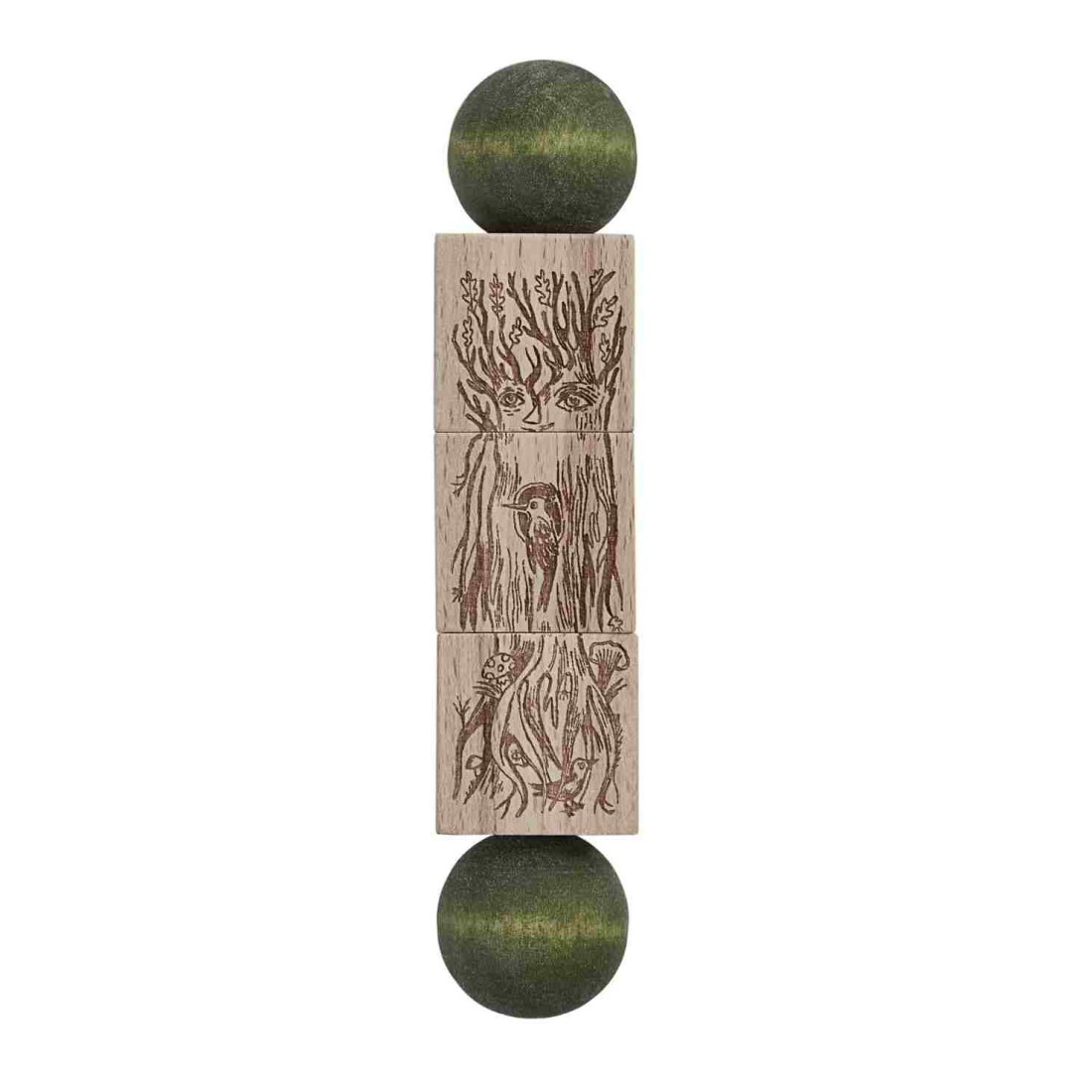 Magic Forest Wooden Spinning Puzzle - Colorful | Hertwill