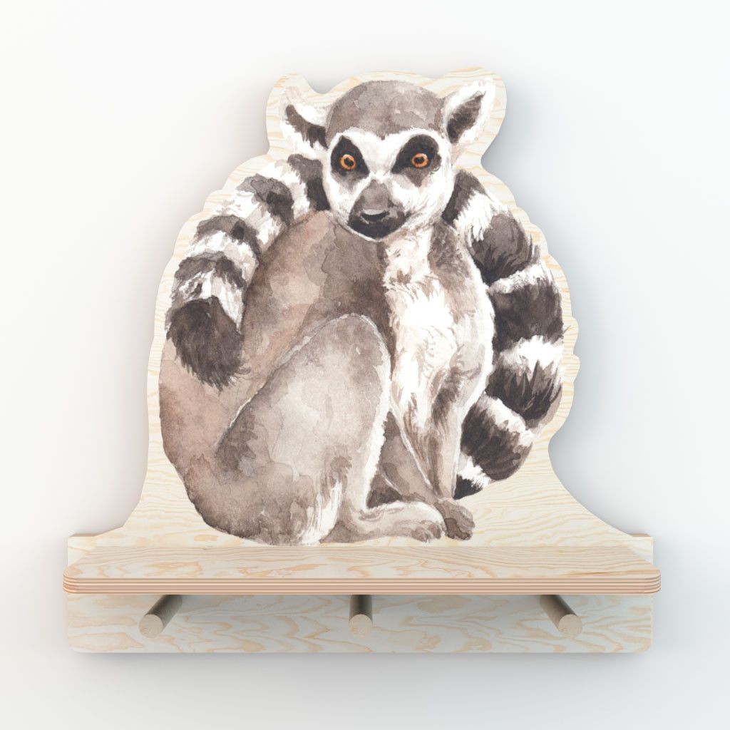 Mini Wall Shelf - Lemur | Hertwill