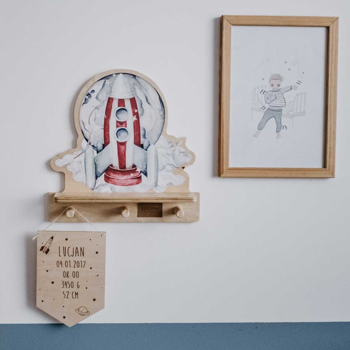 Mini Wall Shelf - Rocketship | Hertwill