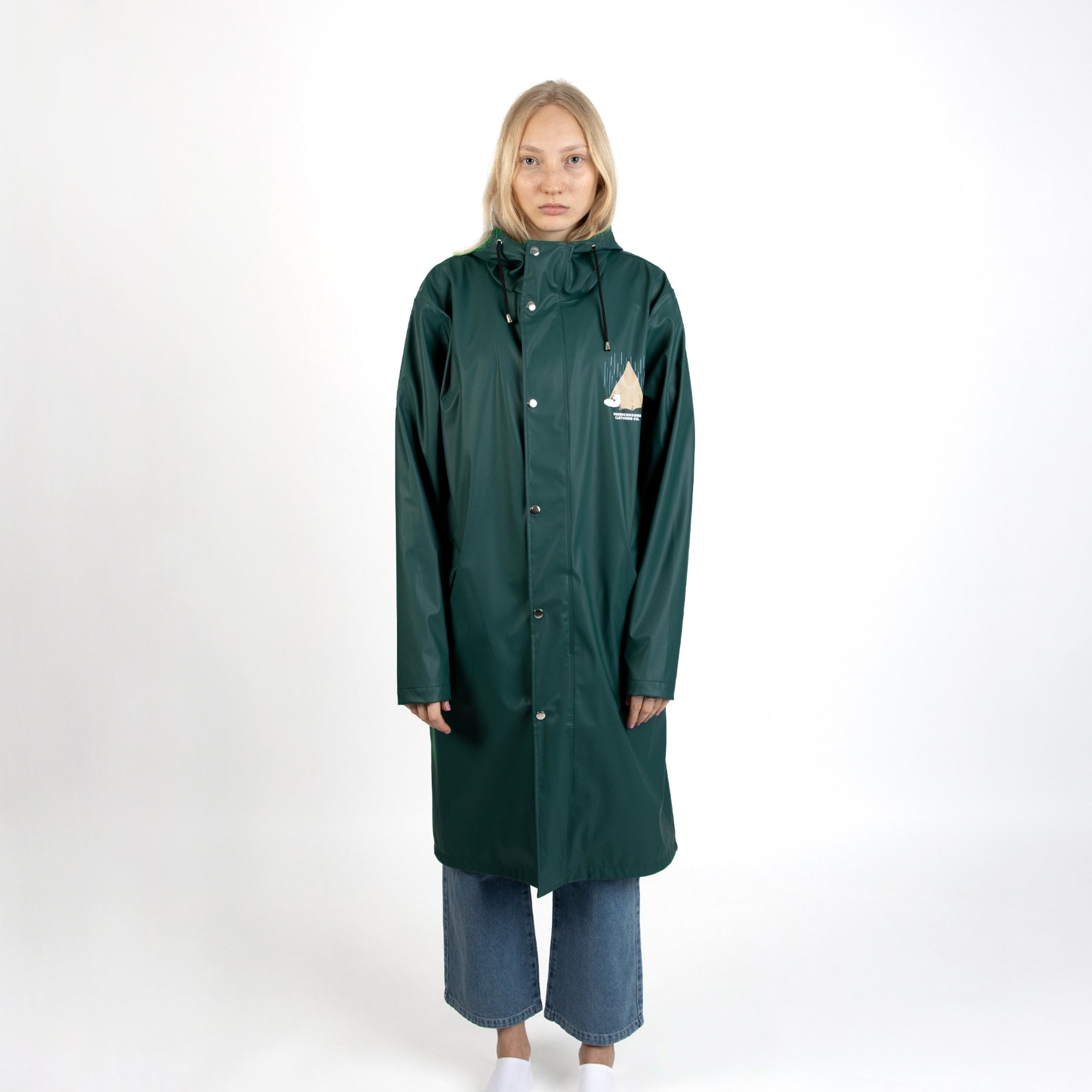 Moomin Adventure Rain Jacket - Dark Green | Hertwill