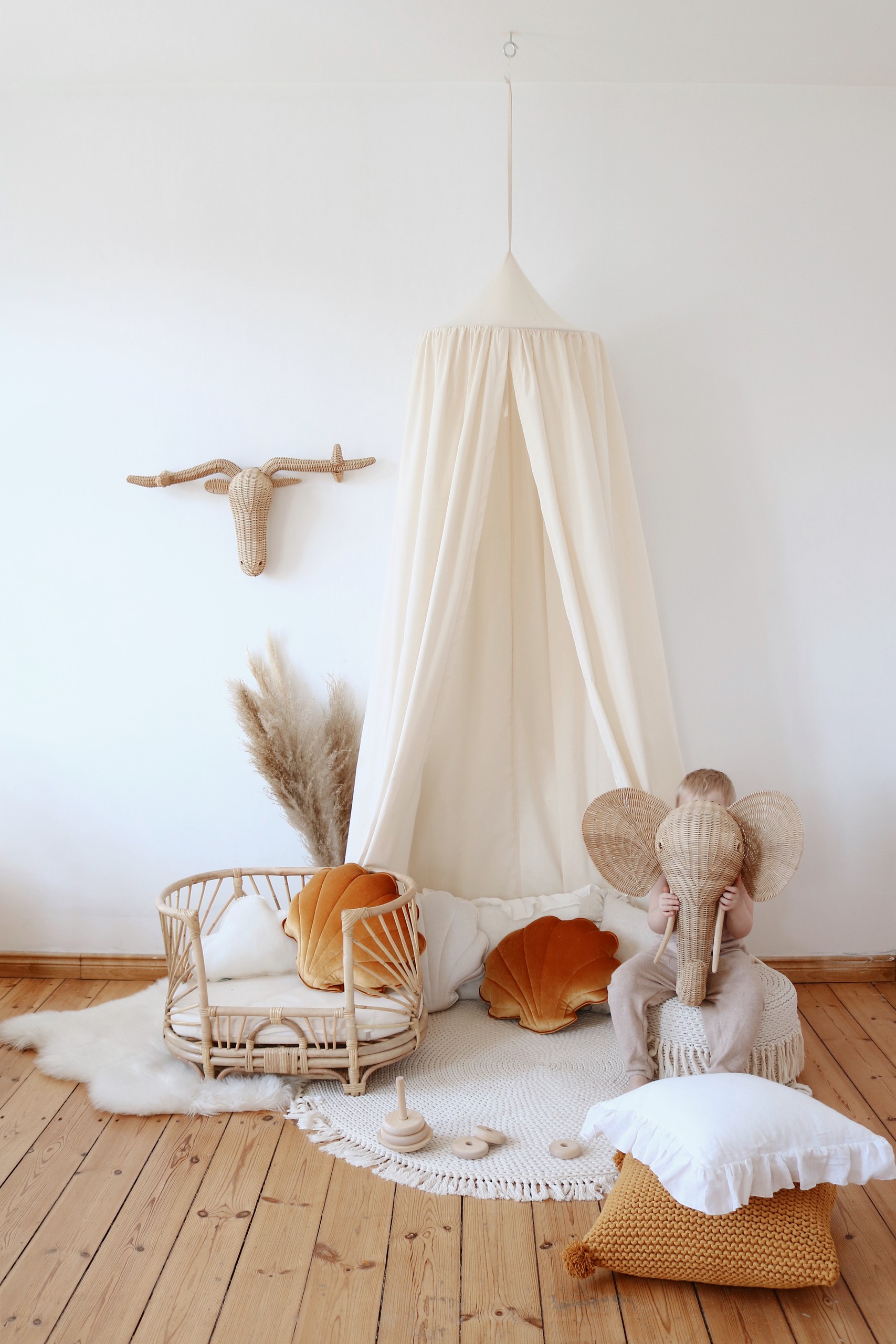 Organic Cotton Canopy - Raw Cotton | Hertwill