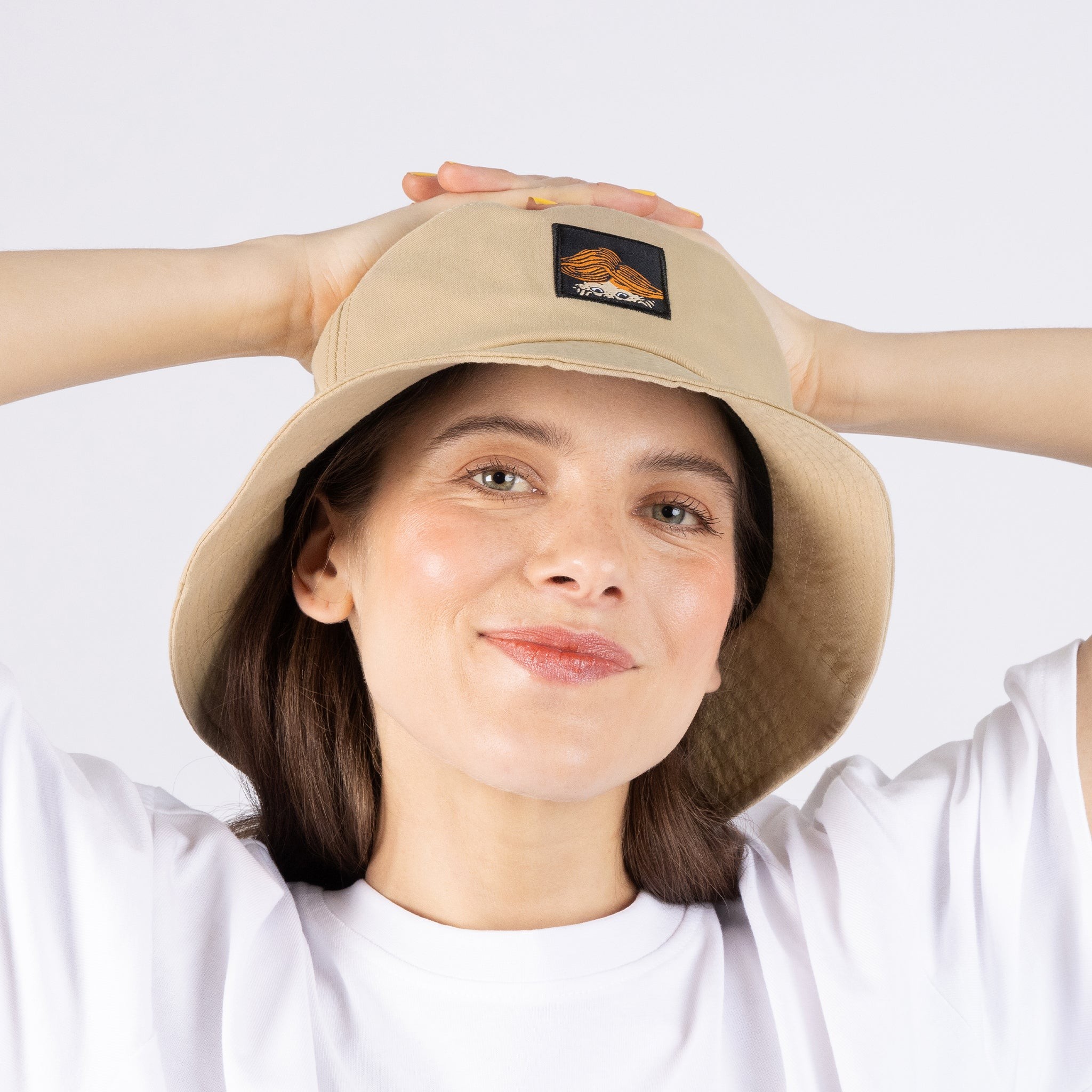 Pippi Longstocking Bucket Hat - Beige | Hertwill