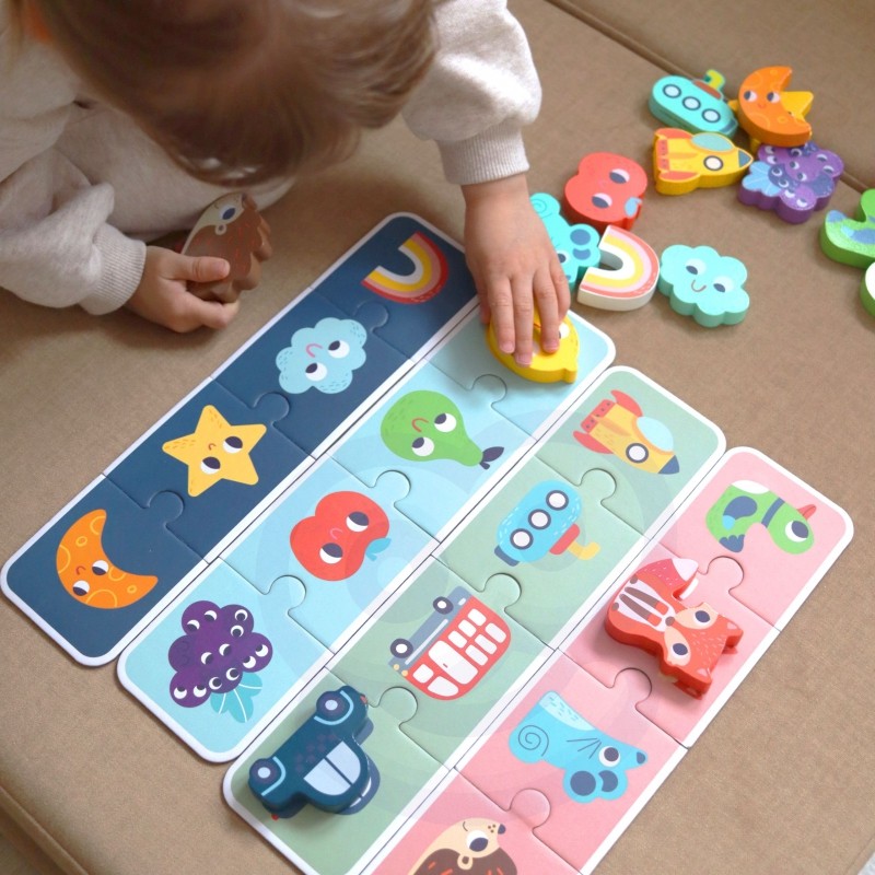 Sensory Puzzle Memory Shapes | Hertwill