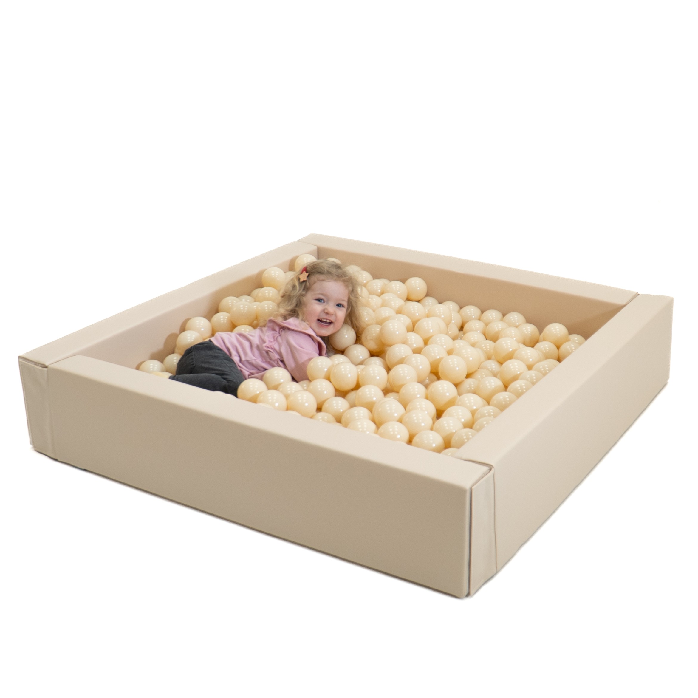 Soft Play Ball Pit - Beige | Hertwill