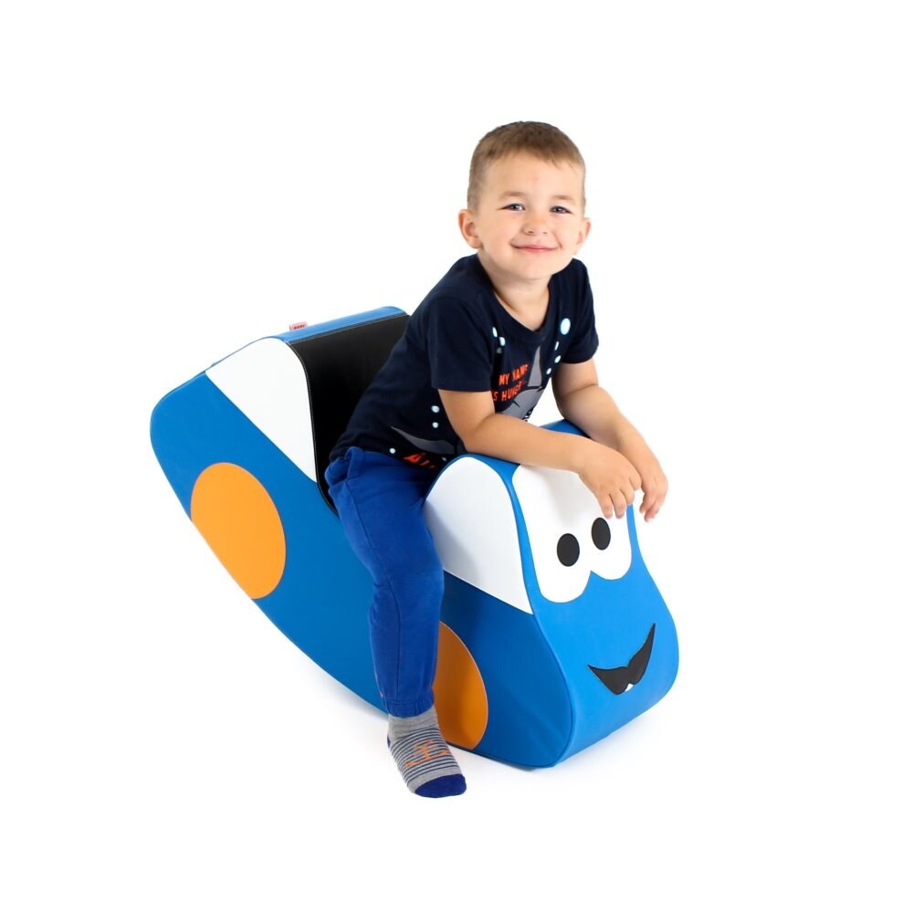 Soft Play Ride On Toy - Blue Car | Hertwill