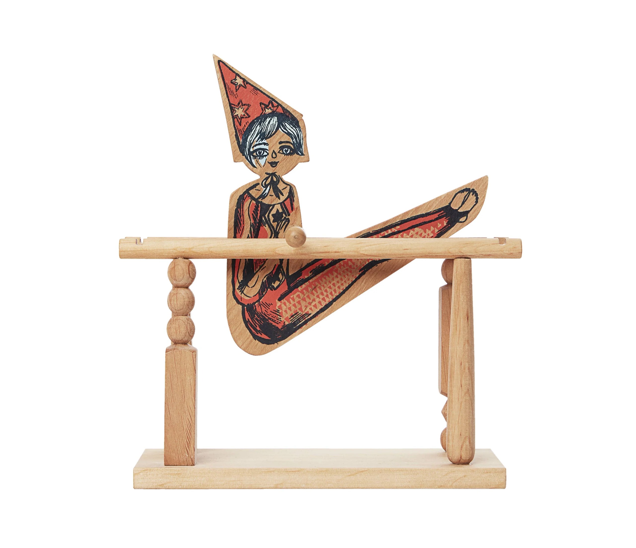 Wooden Toy Acrobat Girl | Hertwill