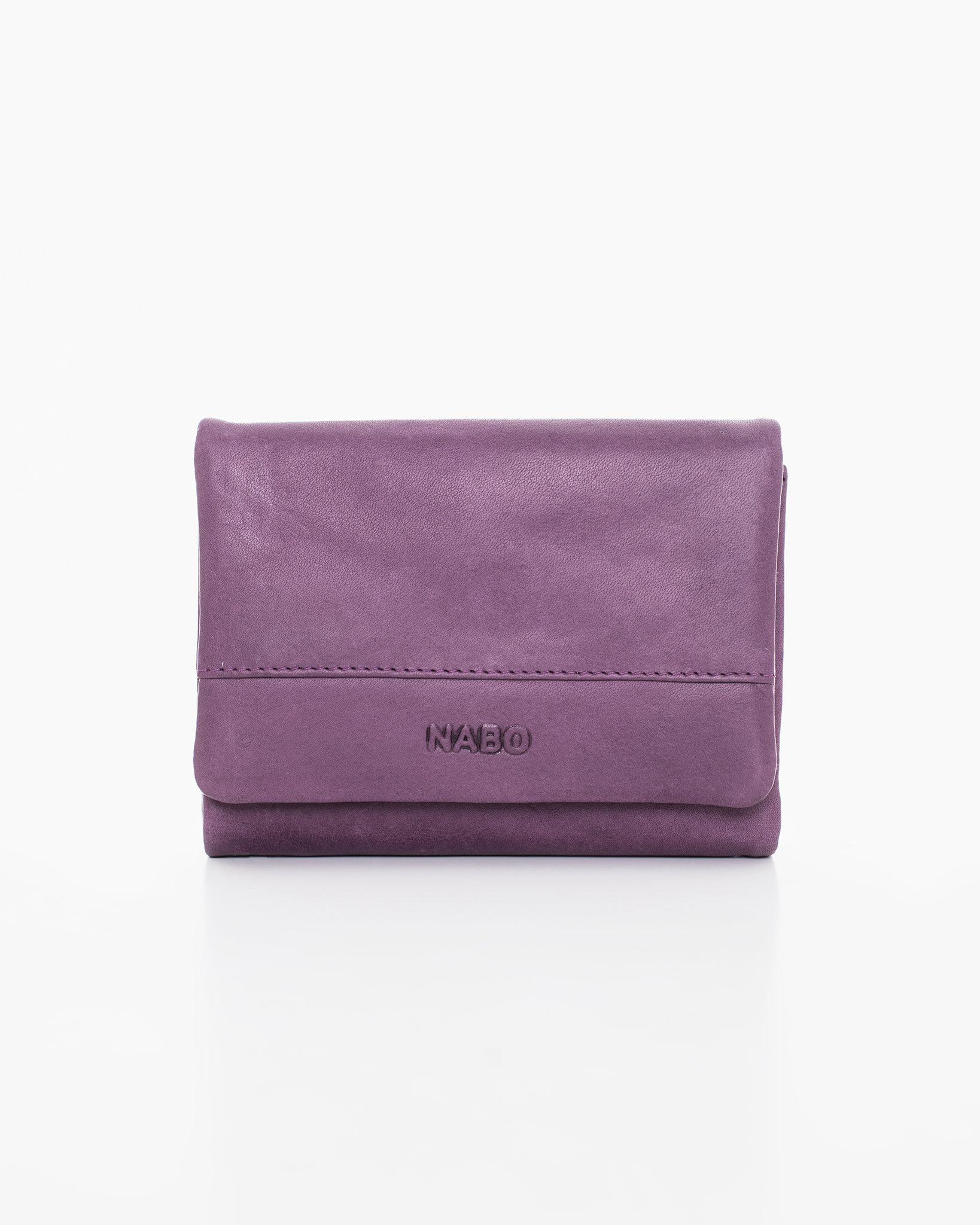 Leather Wallet NK304 (RFID-blocking) - Purple | Hertwill