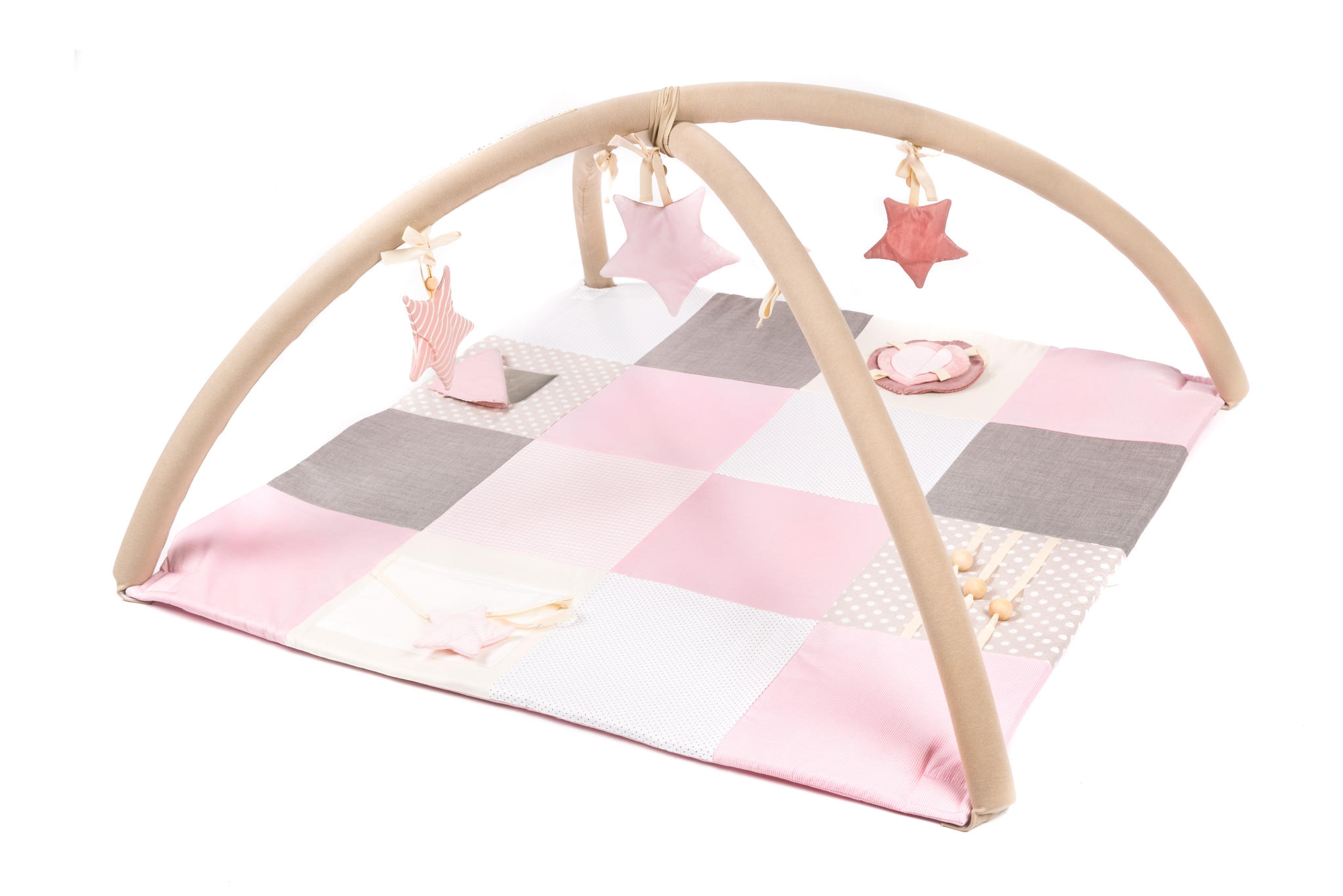 Small baby activity mat, 100x100 cm - Pink | Hertwill