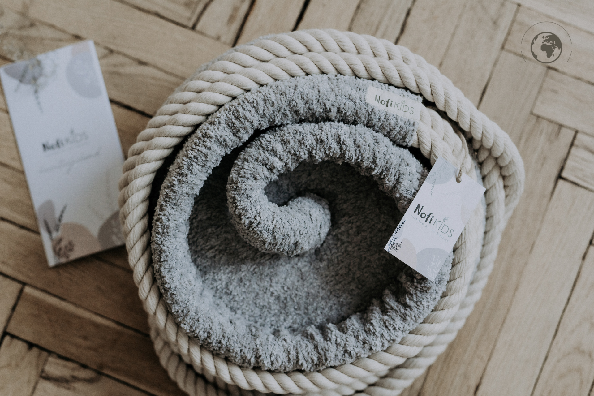 HopOn Swing - Bouclé Stone Grey | Hertwill