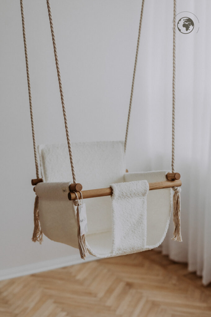 BaBi Baby Swing - Bouclé Snow White | Hertwill