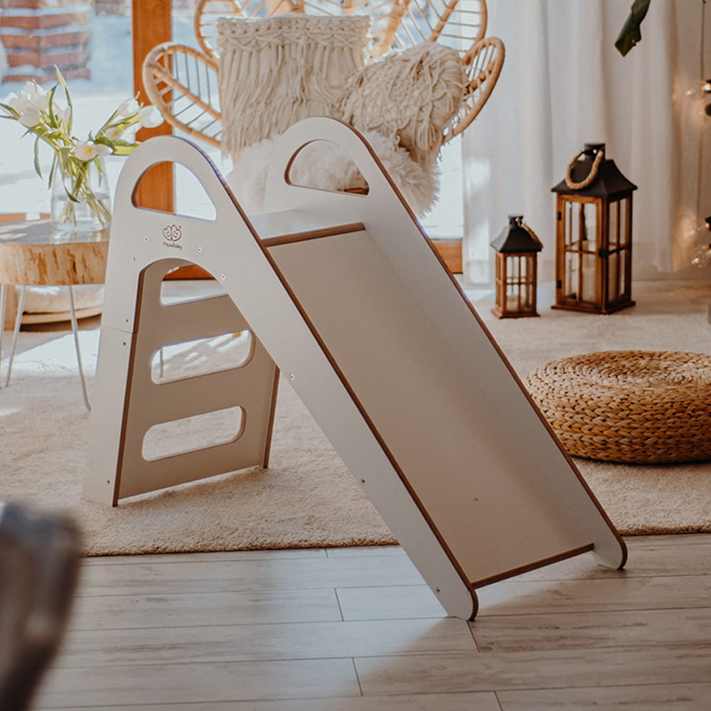 Wooden Indoor Scandi Slide for Children 87x46cm | Hertwill