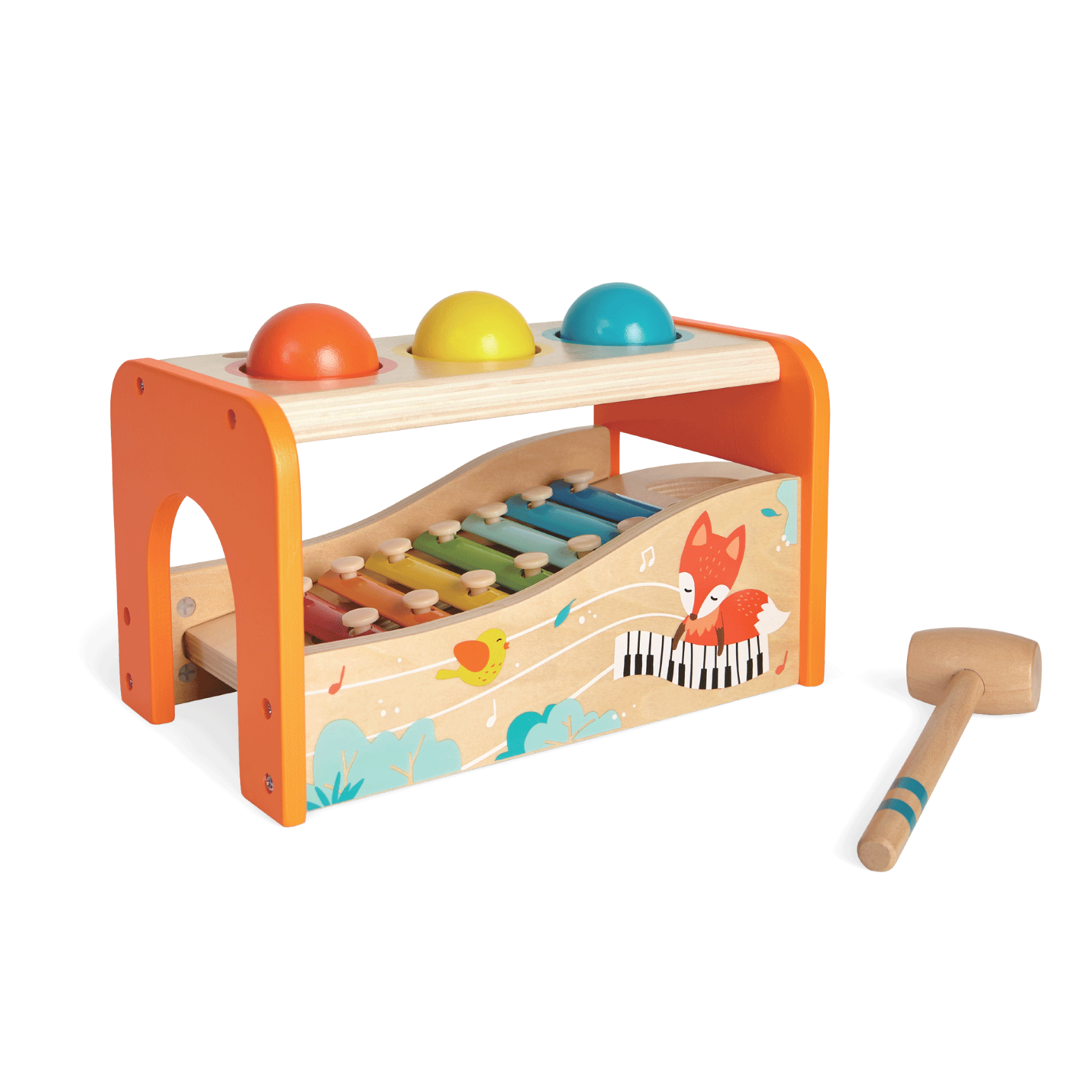 Wooden Xylophone & Ball game | Hertwill