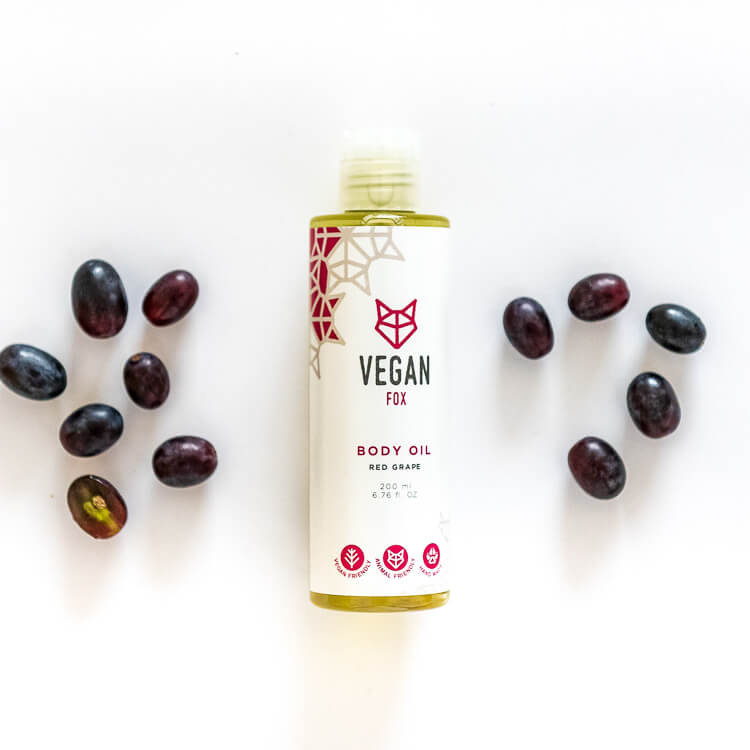Red Grape Body Oil, 200 ml | Hertwill
