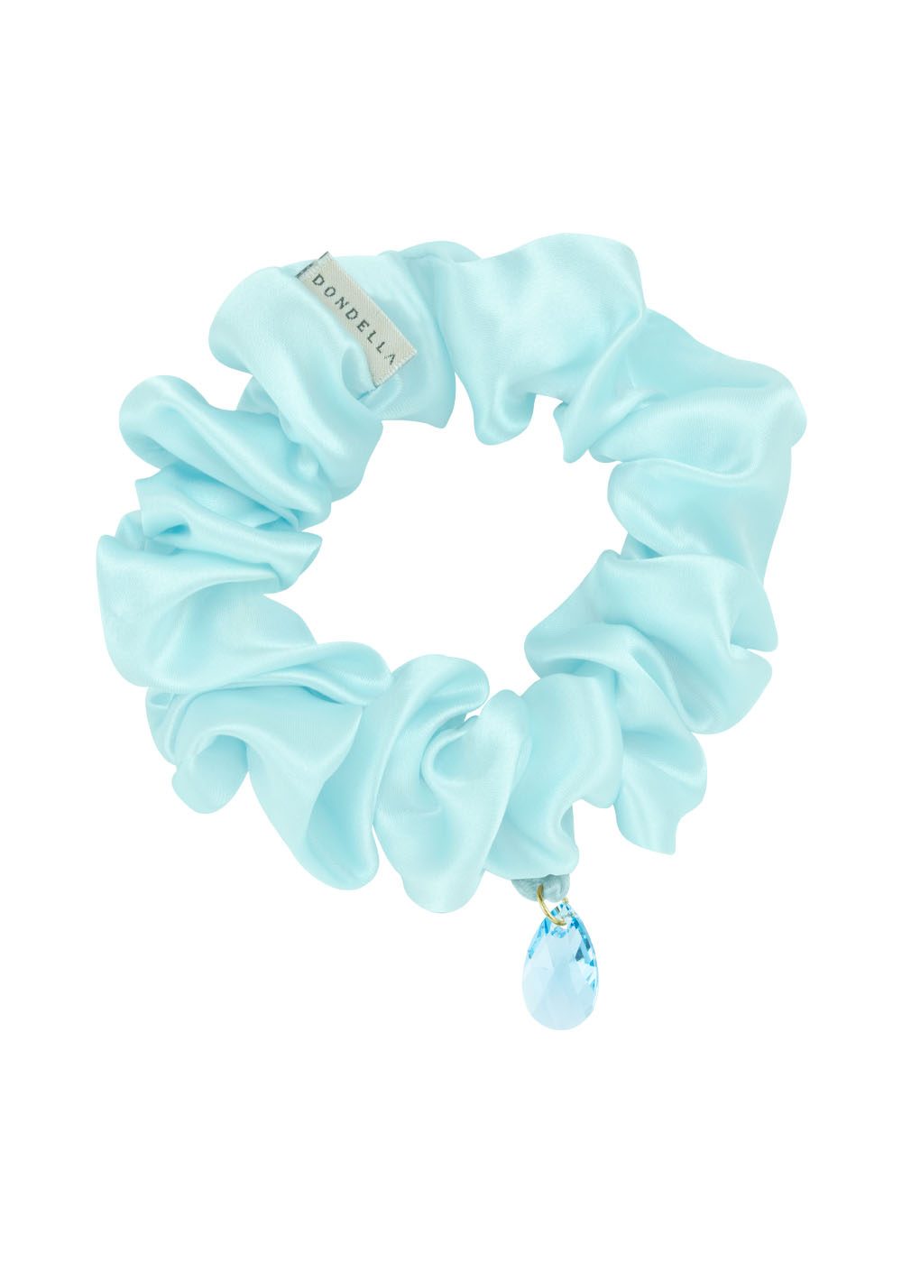 Luxury Silk Scrunchie - Aqua | Hertwill