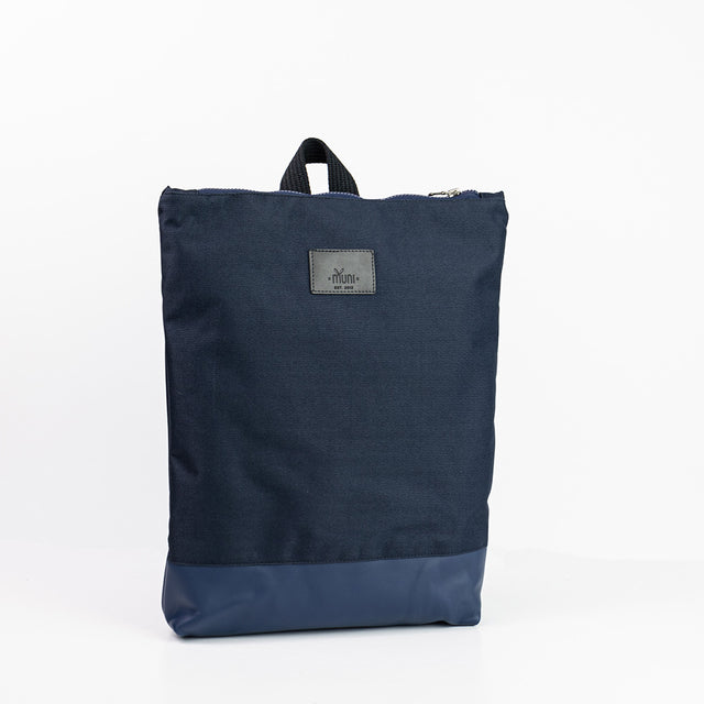 Waterproof Backpack with Blue Leather Bottom | Hertwill