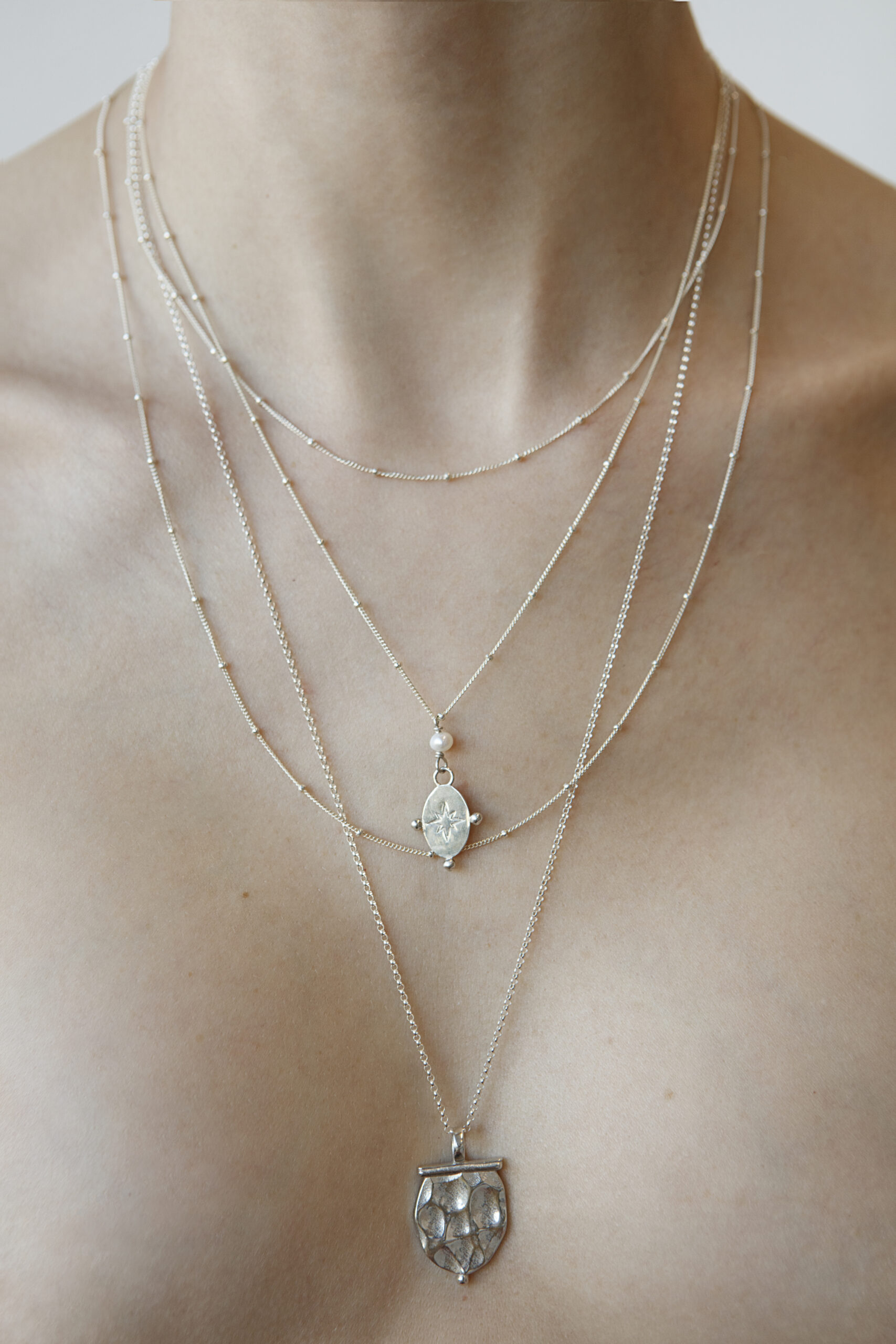 Morning Star Necklace - Silver | Hertwill