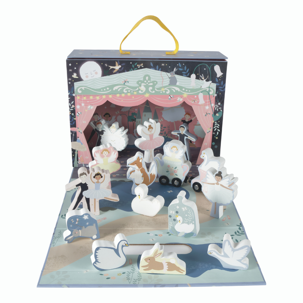 Playbox with Wooden Pieces - Enchanted | Hertwill