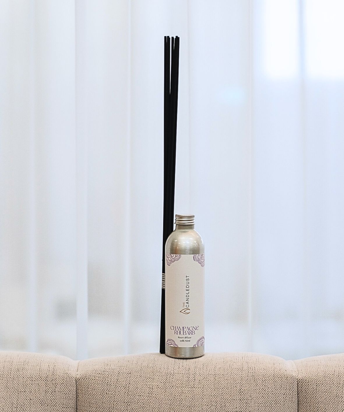 Luxurious Room Diffuser Refill, 250ml - Champagne Rhubarb | Hertwill