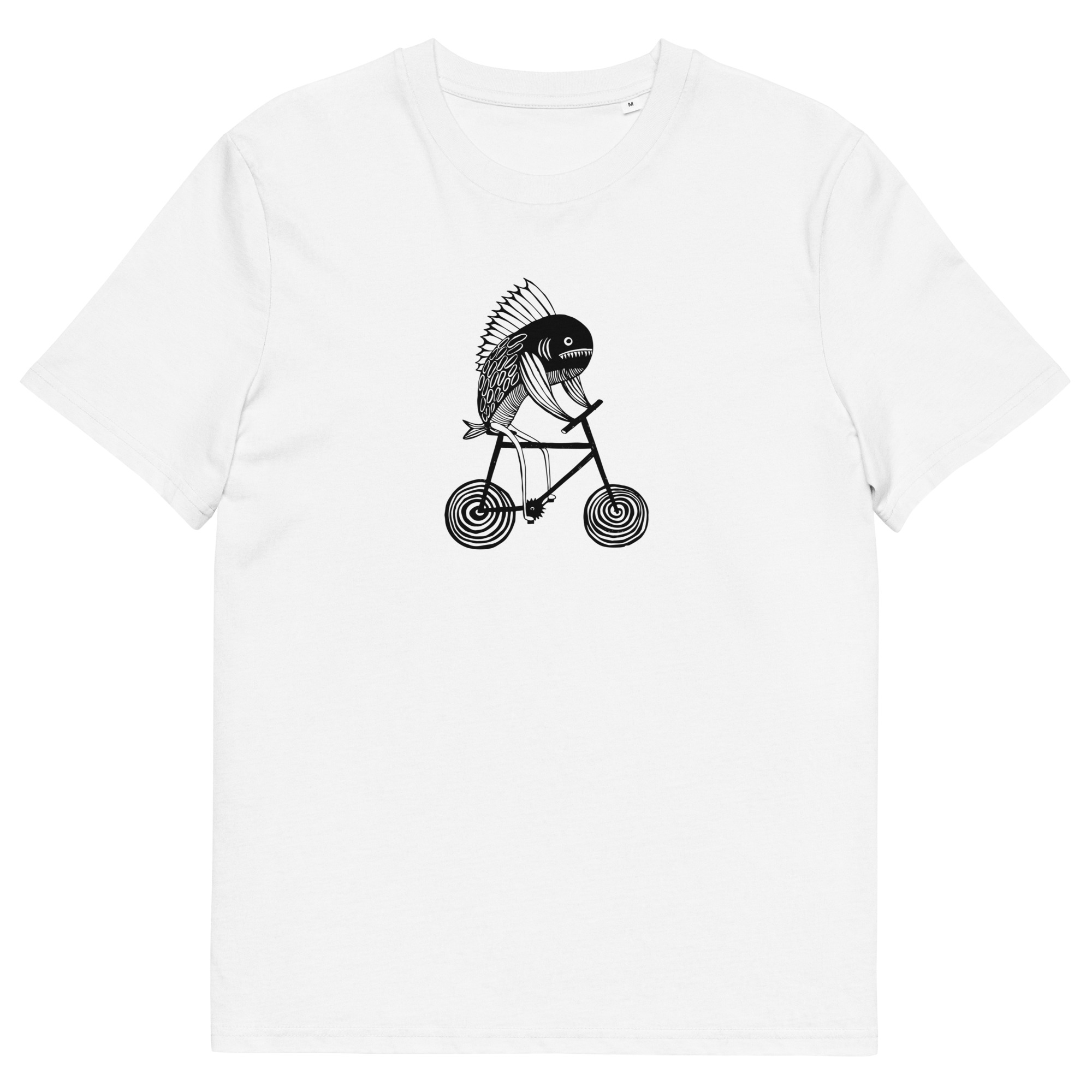 Unisex Biker Fish T-shirt | Hertwill