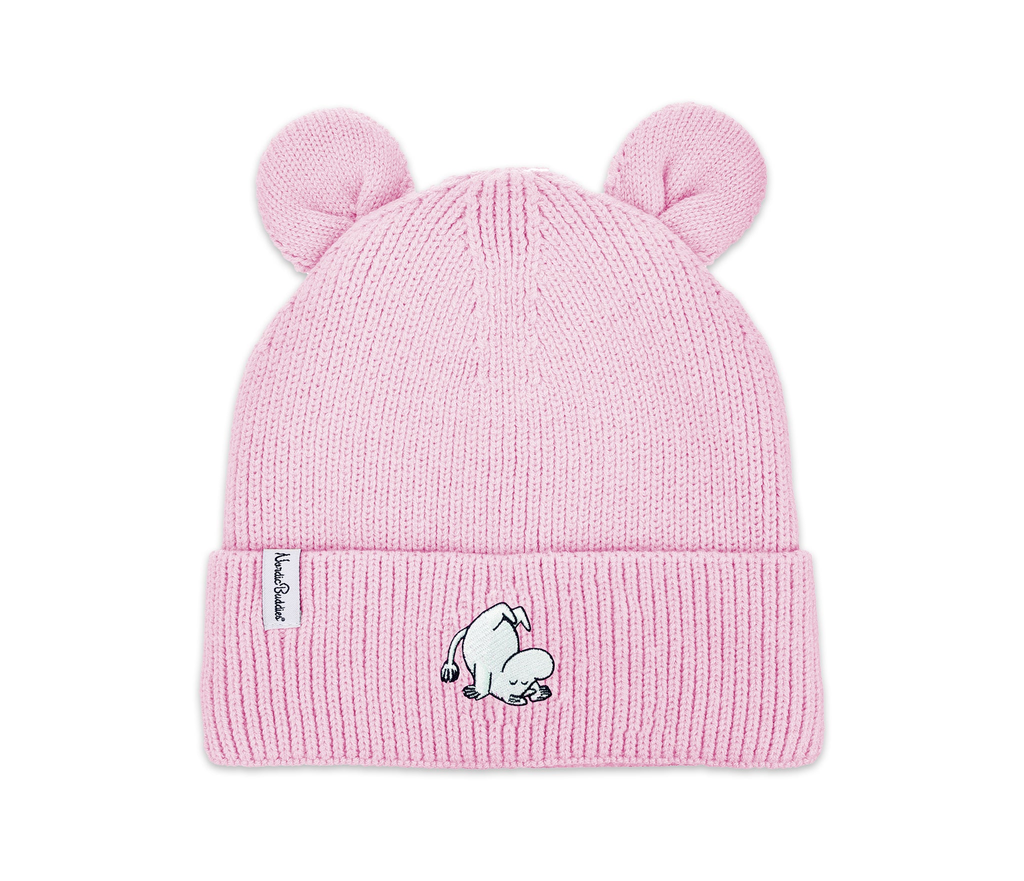Moomintroll Winter Hat With Ears for Kids - Pink | Hertwill