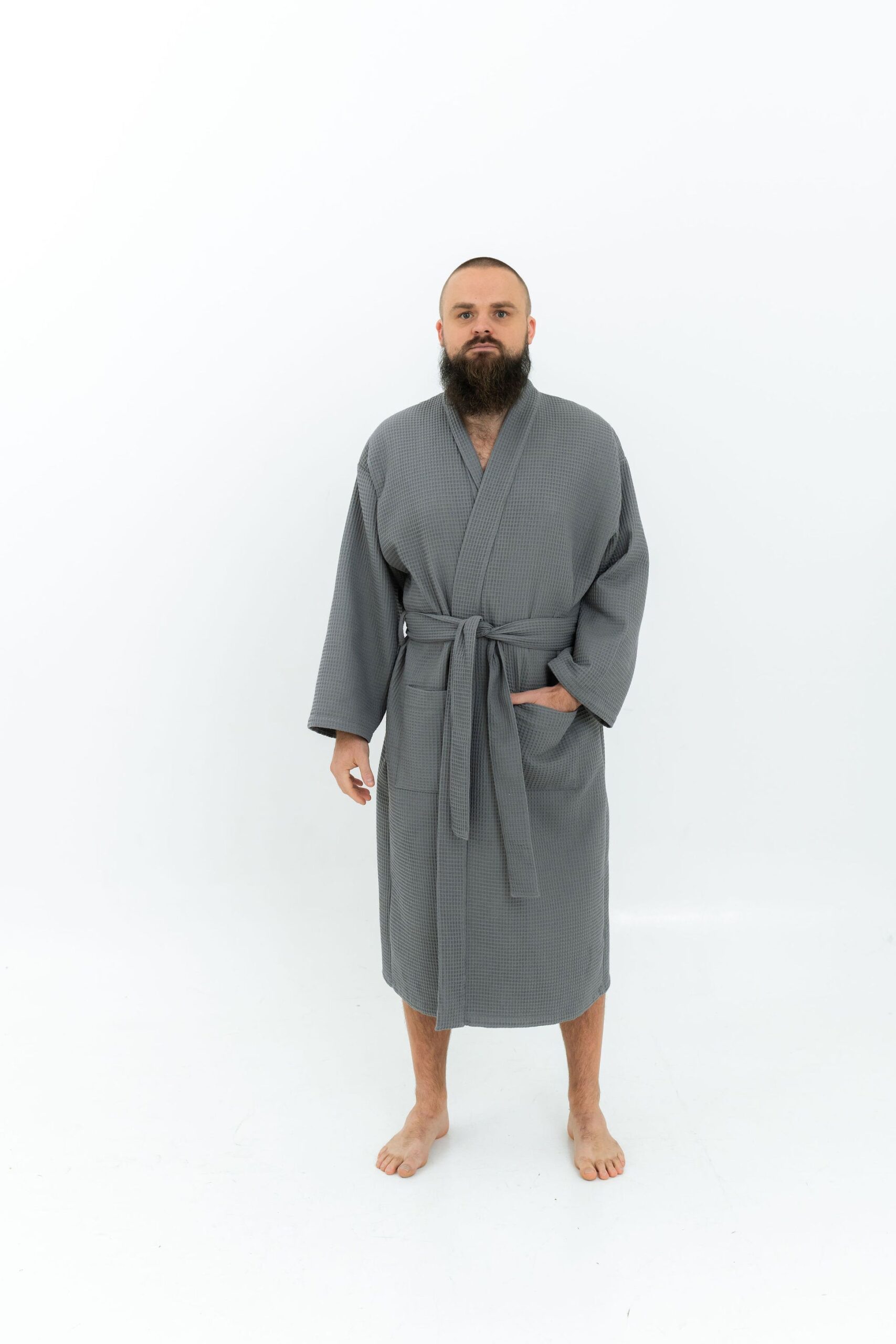 Waffle Fabric Robe for Men | Hertwill