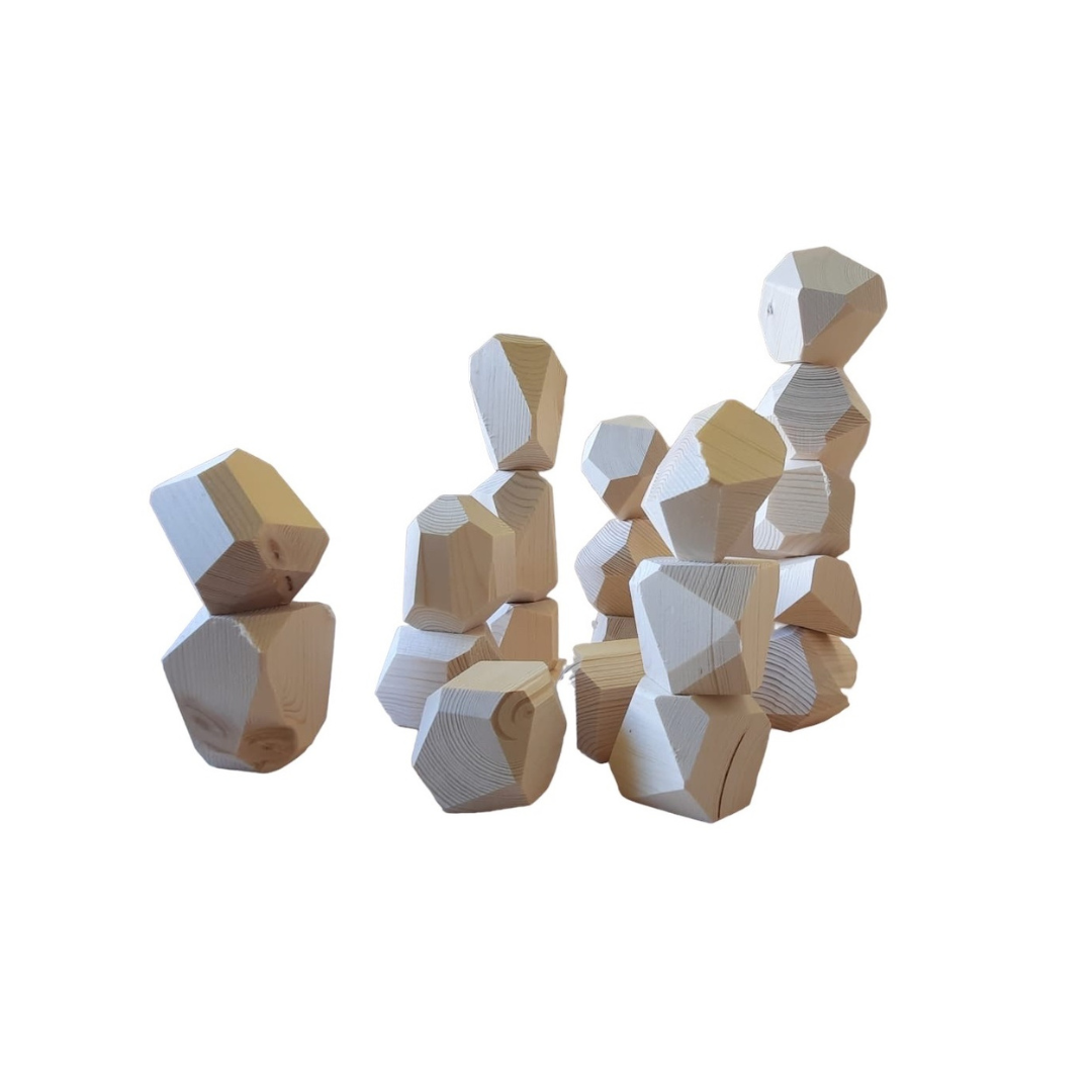 Uniquely Shaped Building Blocks for Kids – 20 pieces | Hertwill