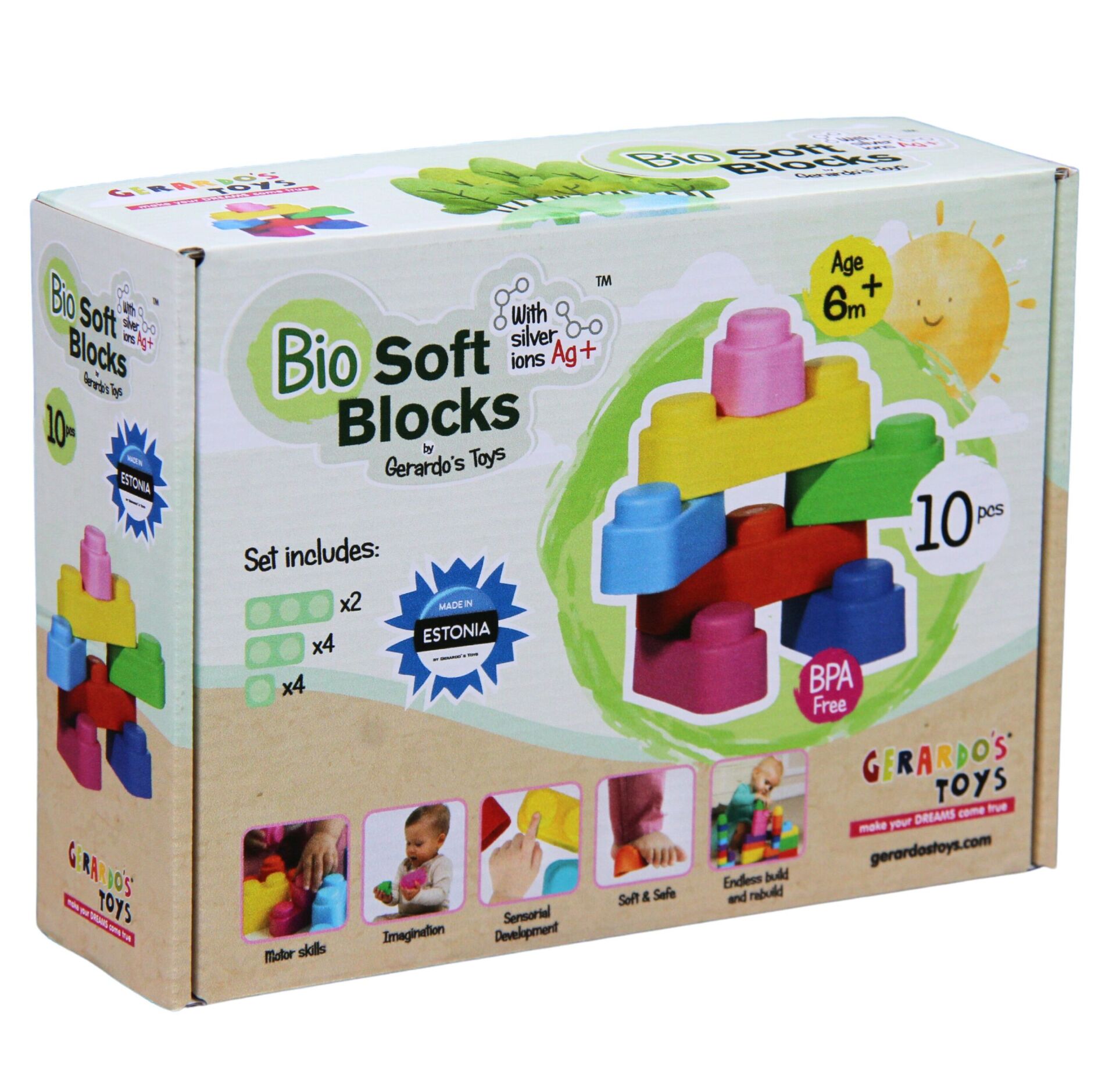 Soft Blocks Set - 10 pieces | Hertwill