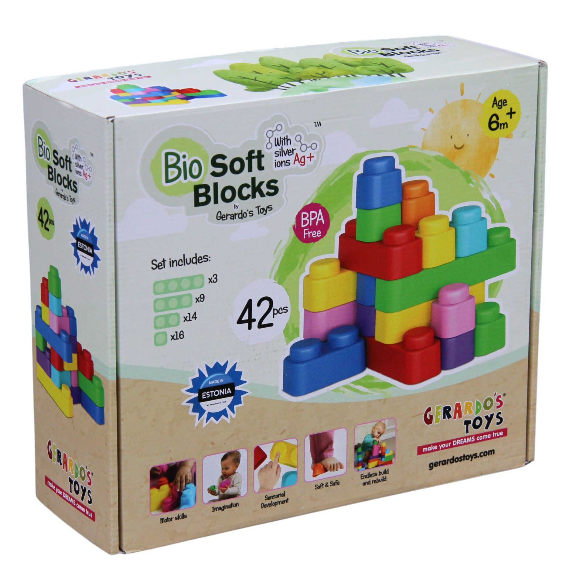Soft Blocks Set - 42 pieces | Hertwill